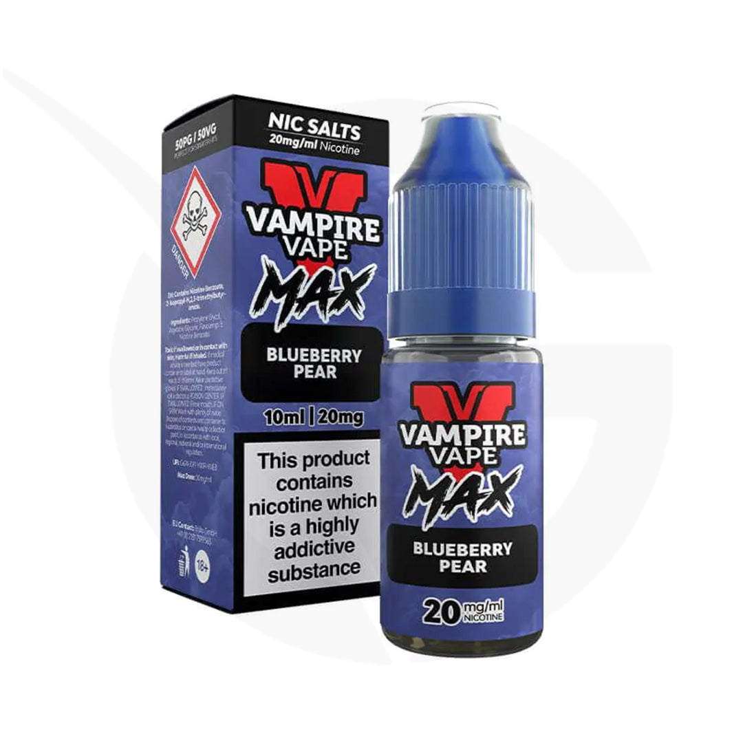 Blueberry Pear Nic Salt E-Liquid by Vampire Vape Max | 5 for 10