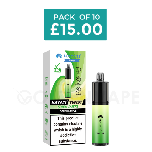 Hayati Twist 5000 5k Puffs Ultra Disposable Vape Kit at Best Price | 5 ...
