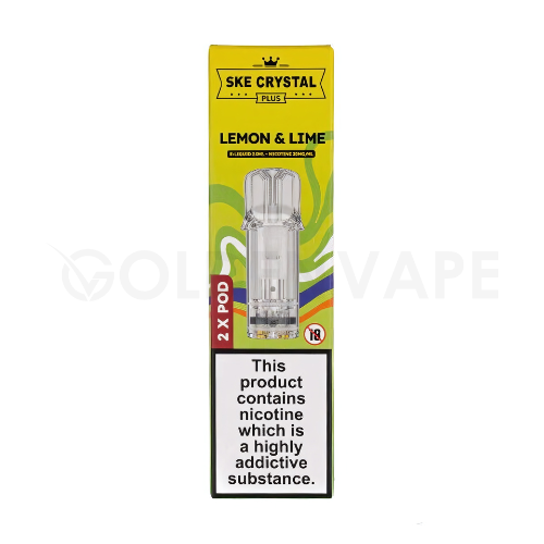 Lemon & Lime Crystal Plus Prefilled Pods by SKE -(2 x 2ml)-20mg ...