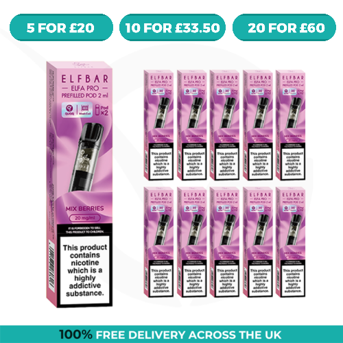 Mixed Berries Pro Elfa Prefilled Pods by Elf Bar