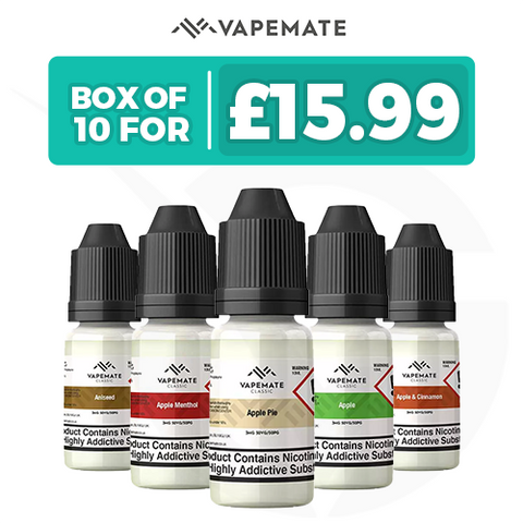 Vapemate E-liquid UK - Classic & Origins at 10 for £15.99 | Free Delivery